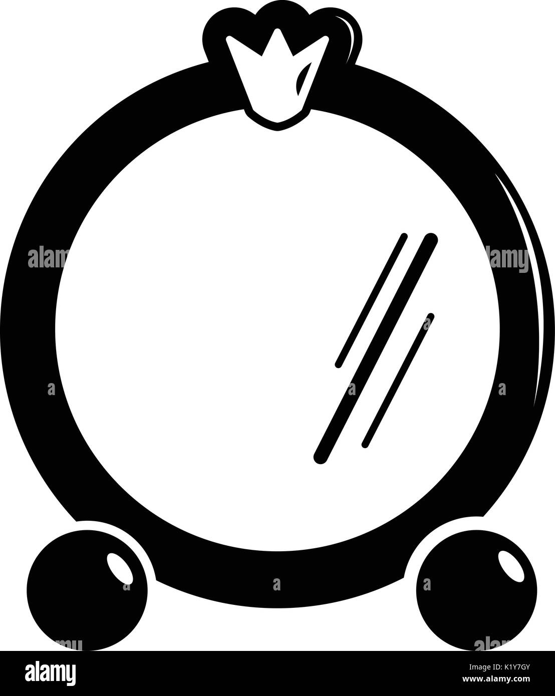 Mirror frame icon, simple black style Stock Vector Image & Art - Alamy