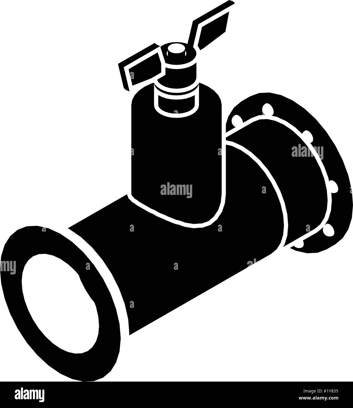 Pipe tap icon, simple black style Stock Vector Image & Art - Alamy