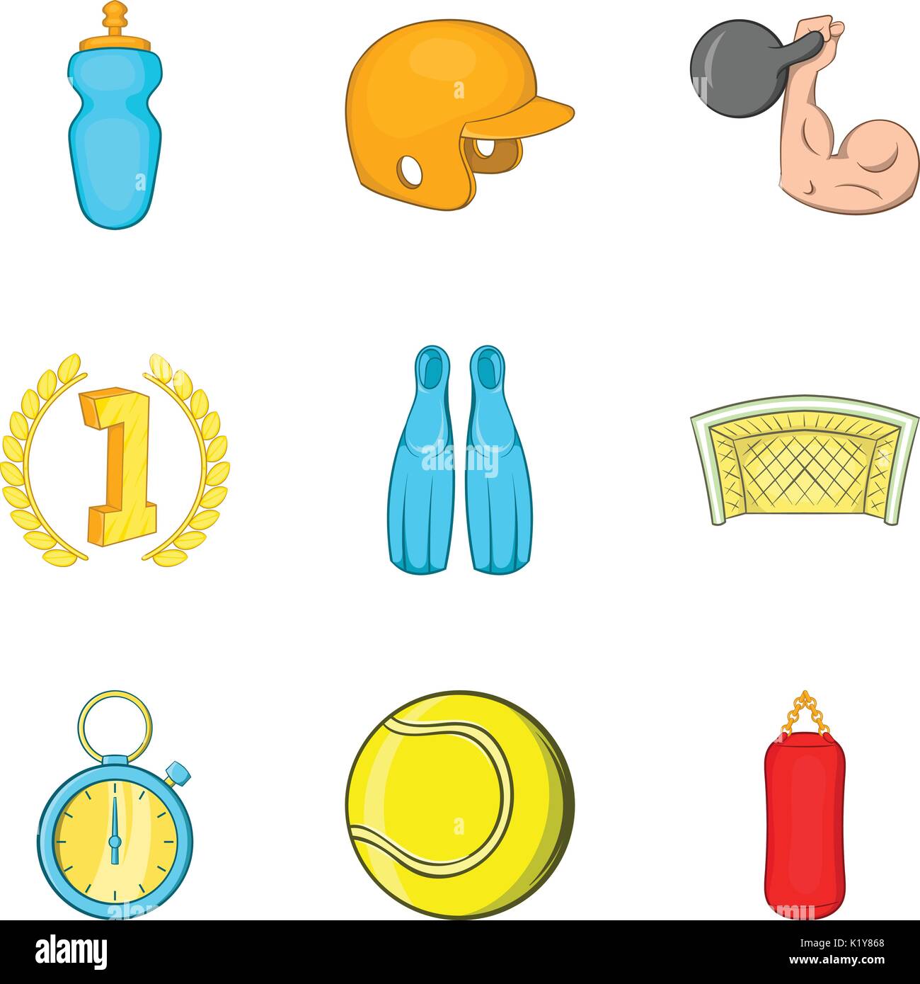 Record icons set, cartoon style Stock Vector Image & Art - Alamy