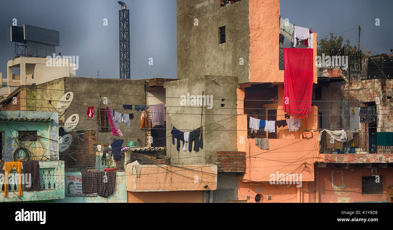 India poor rich city hi-res stock photography and images - Alamy