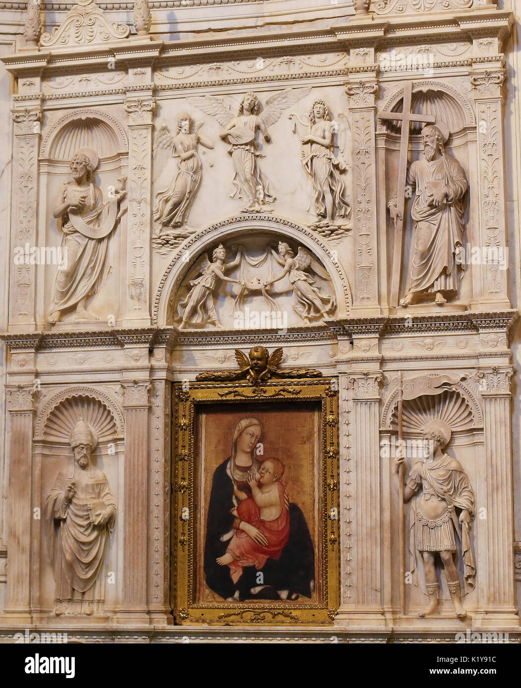 Madonna with the Infant Jesus, 14th Century painting created by Paolo ...