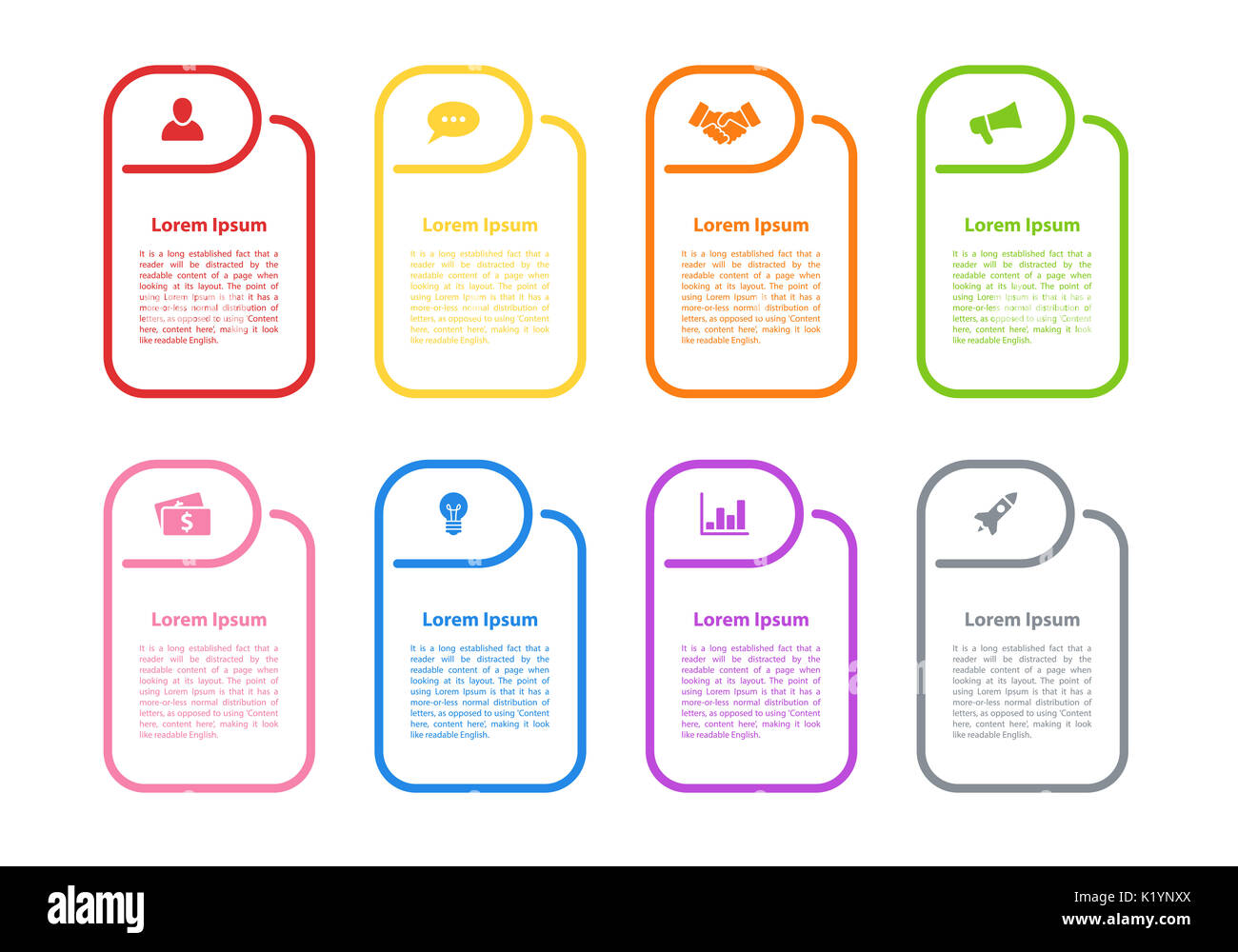Infographic design business concept vector illustration with 8 steps or ...