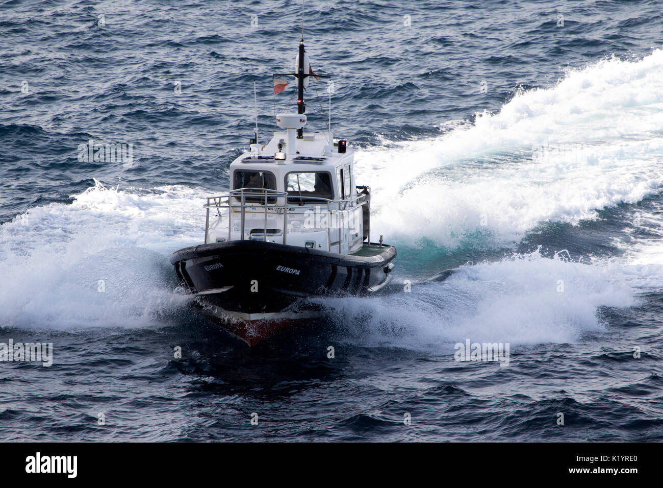 Gibraltar Pilot boat Halmatic 35s called Europa in the port of ...