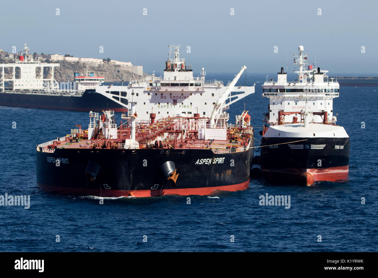 Aspen Spirit IMO 9427627 Crude Oil Tanker vessel and Fionia Swan IMO ...