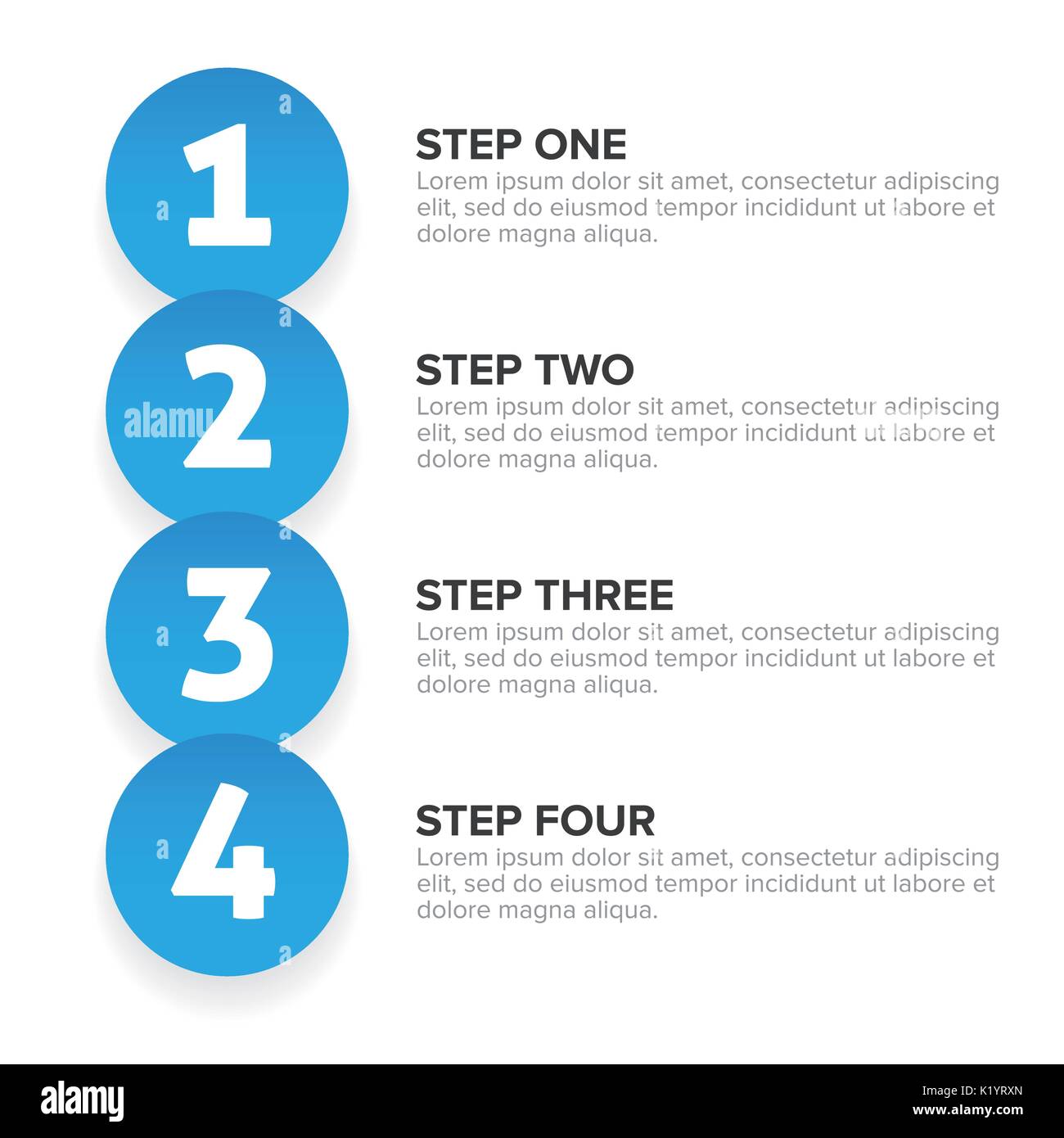 One step 2 Stock Vector Images - Alamy