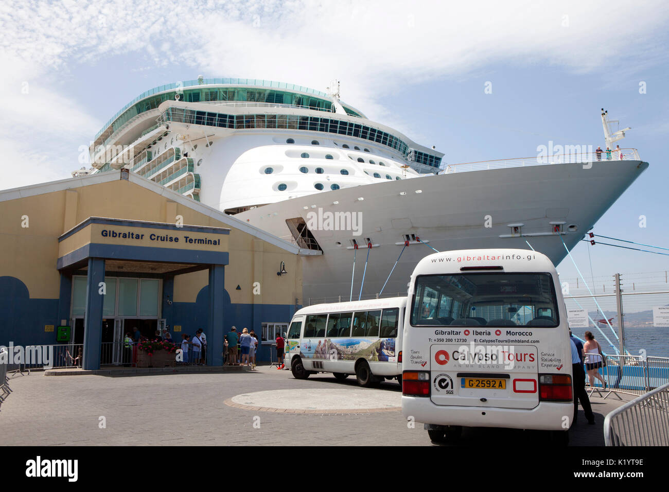 Gibraltar Cruise Terminal at the northern end of the Western Arm of the ...