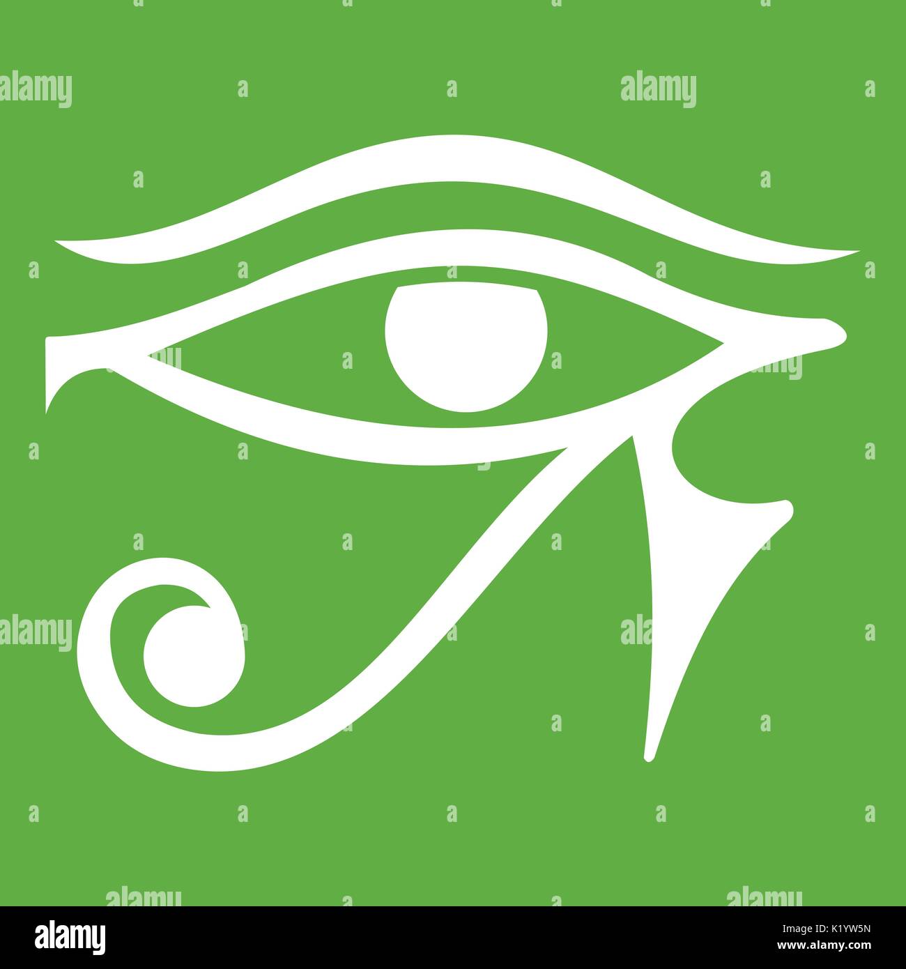 Green Egyptian Eye Logo