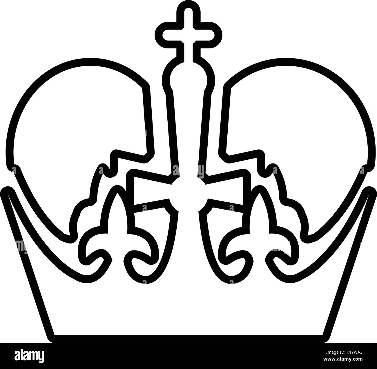 Monarch crown icon, outline line style Stock Vector Image & Art - Alamy Monarch crown icon, outline line style Stock Vector Image & Art - Alamy