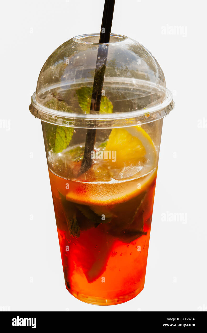 Plastic glass lemonade hi-res stock photography and images - Alamy