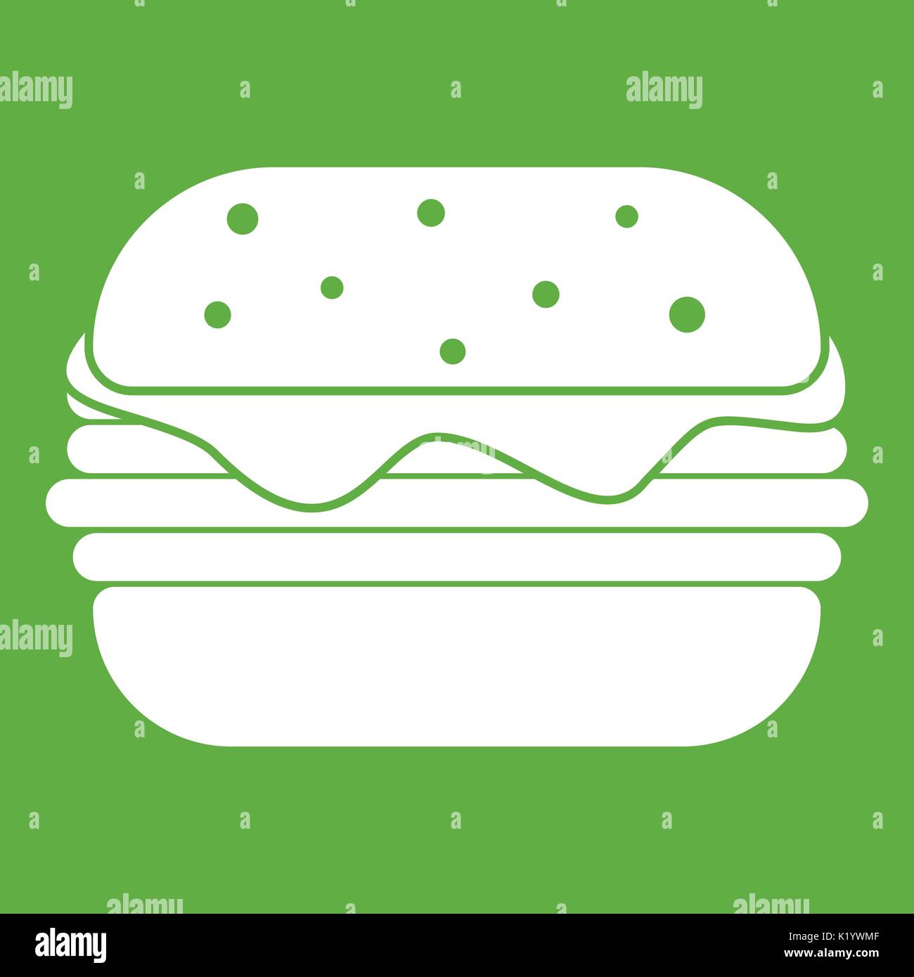 Hamburger icon green Stock Vector Image & Art - Alamy