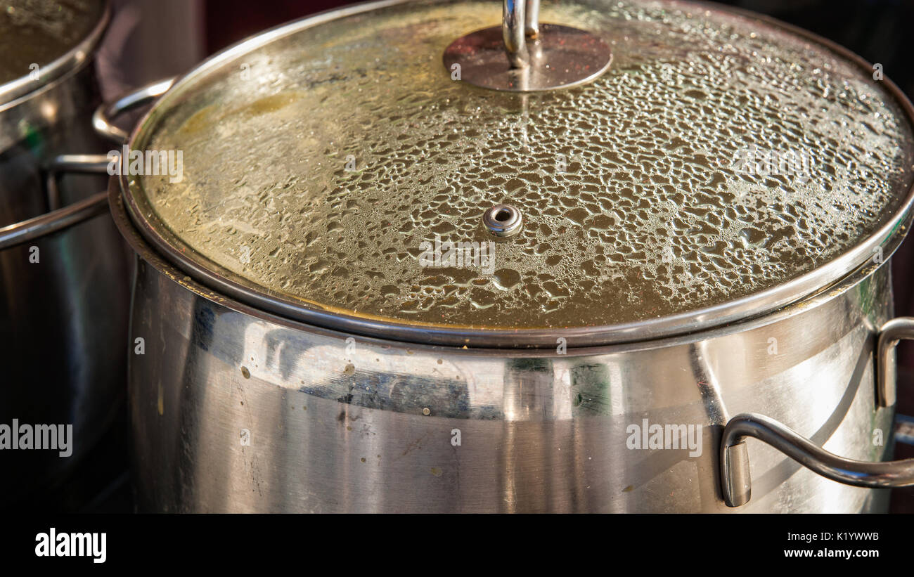 Boiling pot steam stove hi-res stock photography and images - Alamy