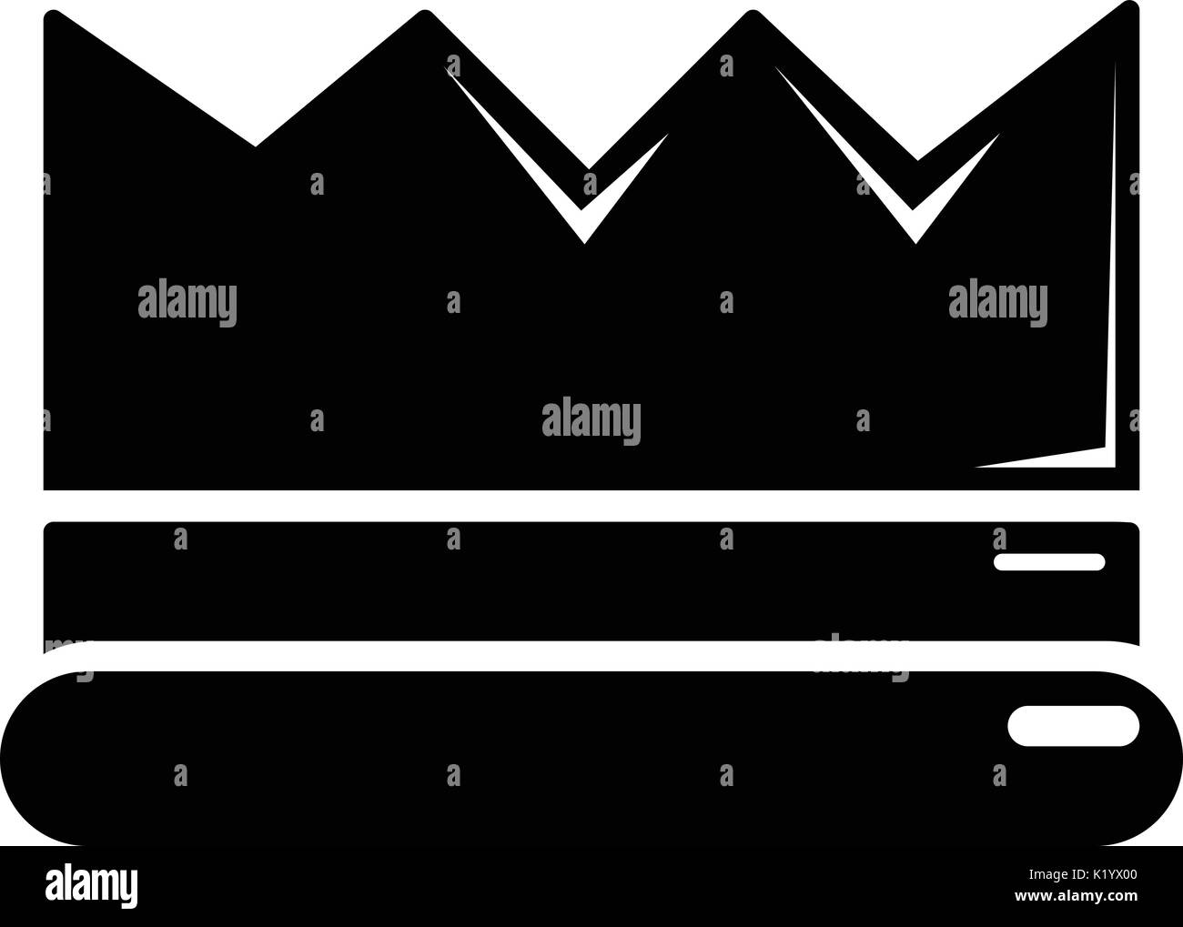 Silver crown icon, simple black style Stock Vector Image & Art - Alamy