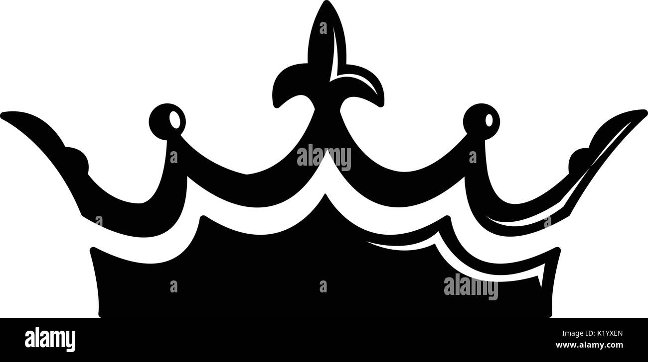 Medieval crown icon, simple black style Stock Vector Image & Art - Alamy