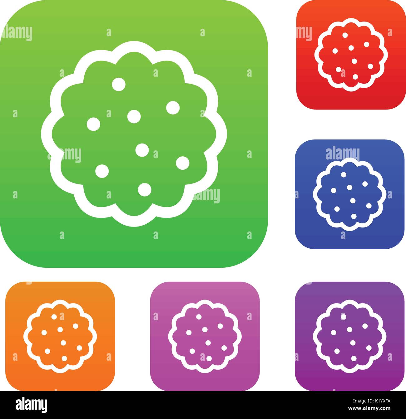 Cookies set collection Stock Vector Image & Art - Alamy