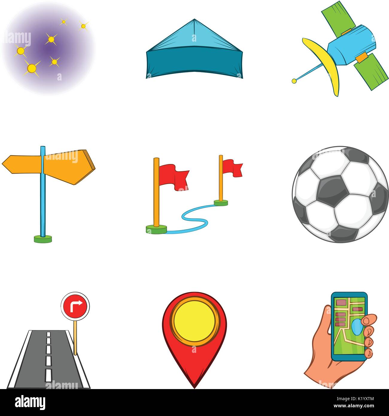 Activity icons set, cartoon style Stock Vector Image & Art - Alamy