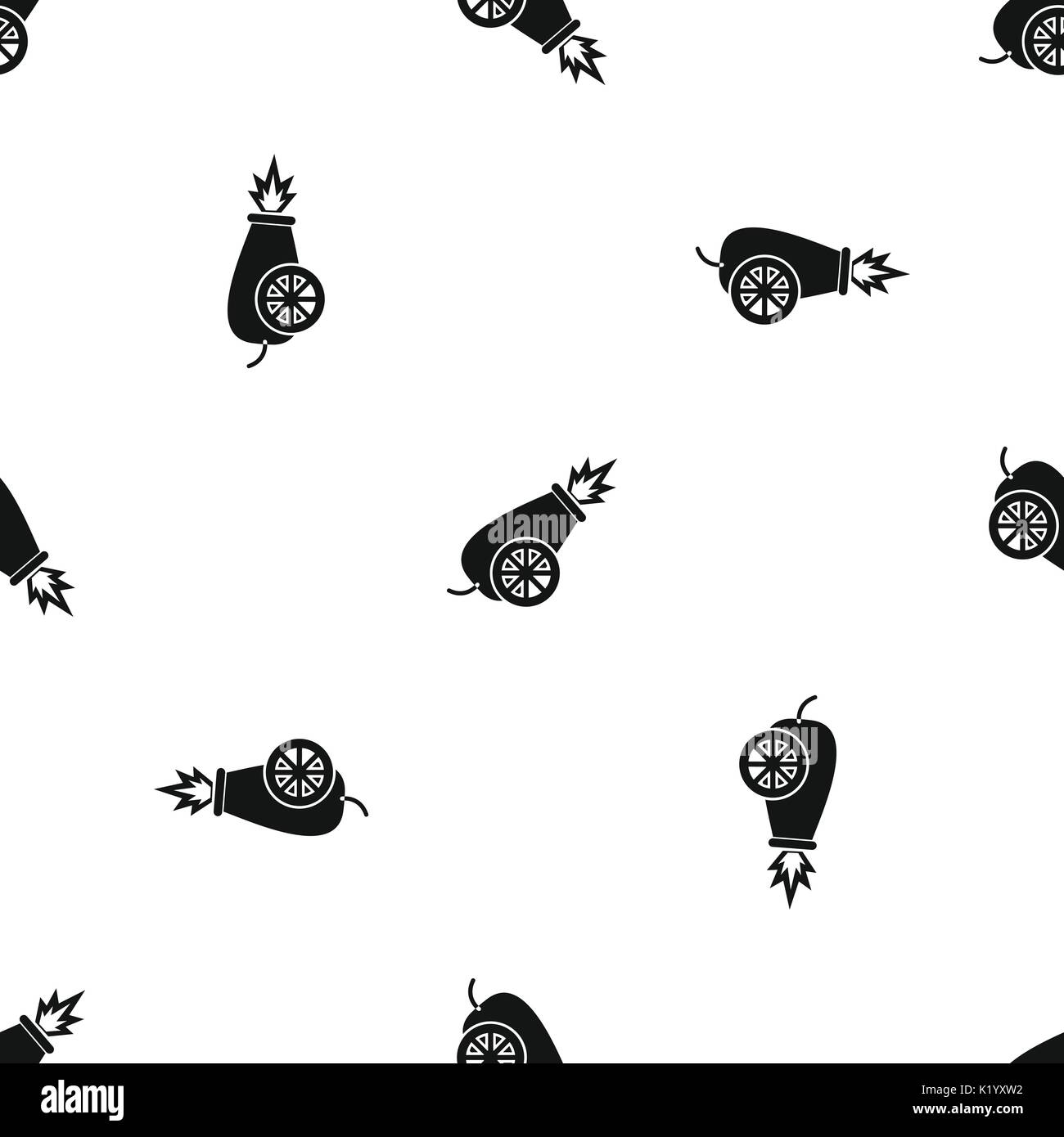 Circus cannon pattern seamless black Stock Vector Image & Art - Alamy