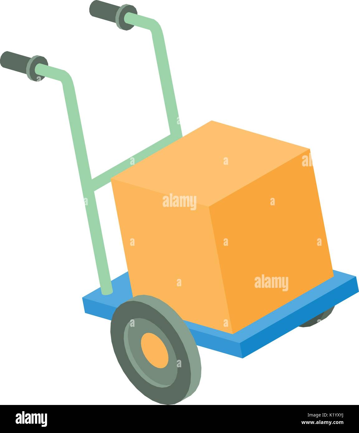 Post cart icon, isometric 3d style Stock Vector Image & Art - Alamy