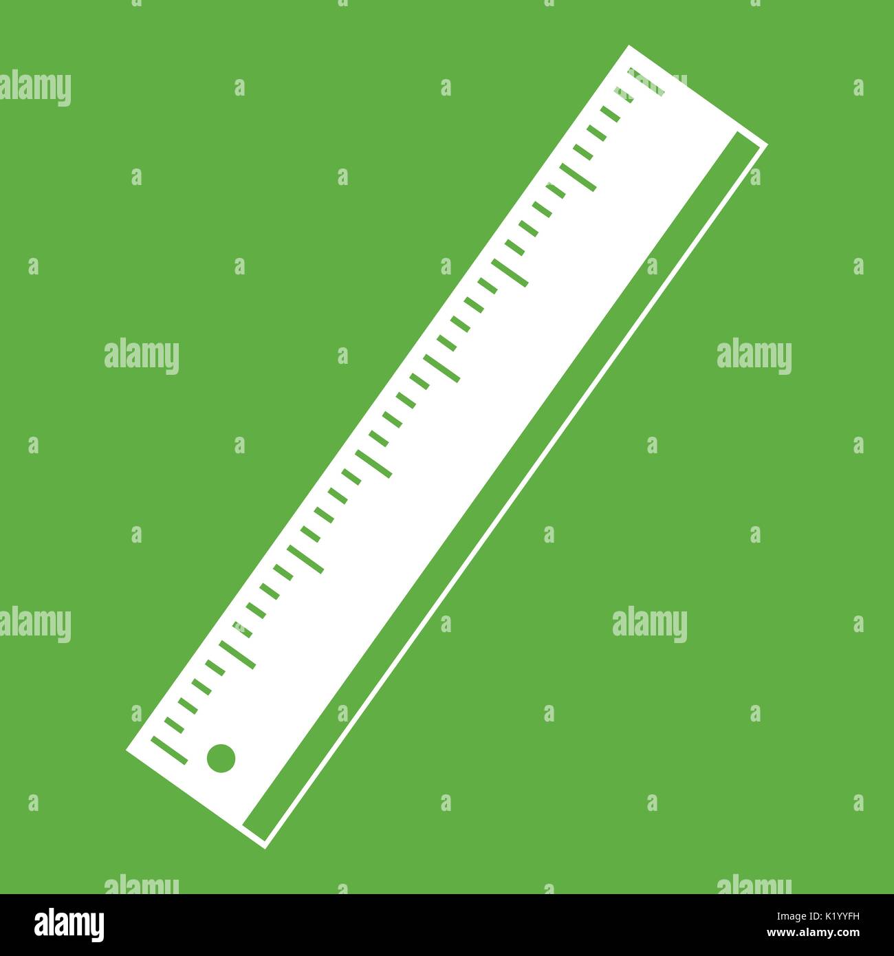 Yardstick icon green Stock Vector Image & Art - Alamy