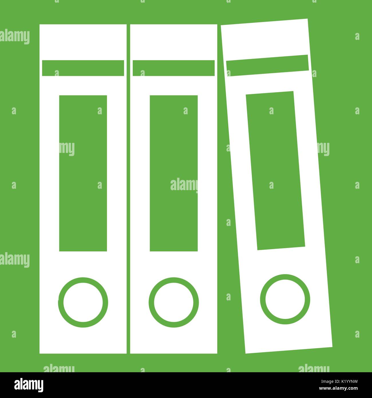 Office folders with documents icon green Stock Vector Image & Art - Alamy