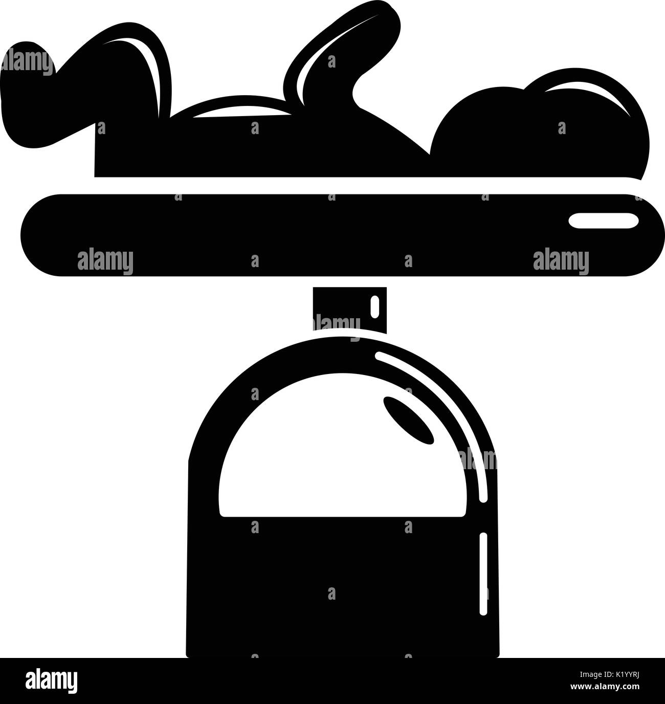 Child weighing scale Stock Vector Images - Alamy