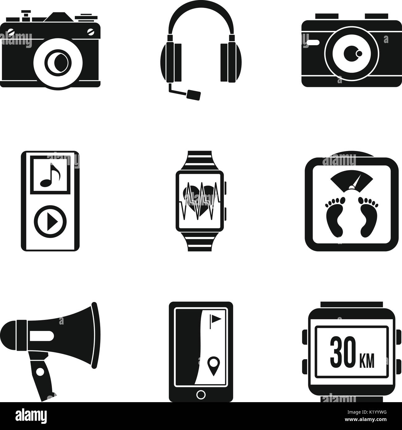 Check icons set, simple style Stock Vector Image & Art - Alamy