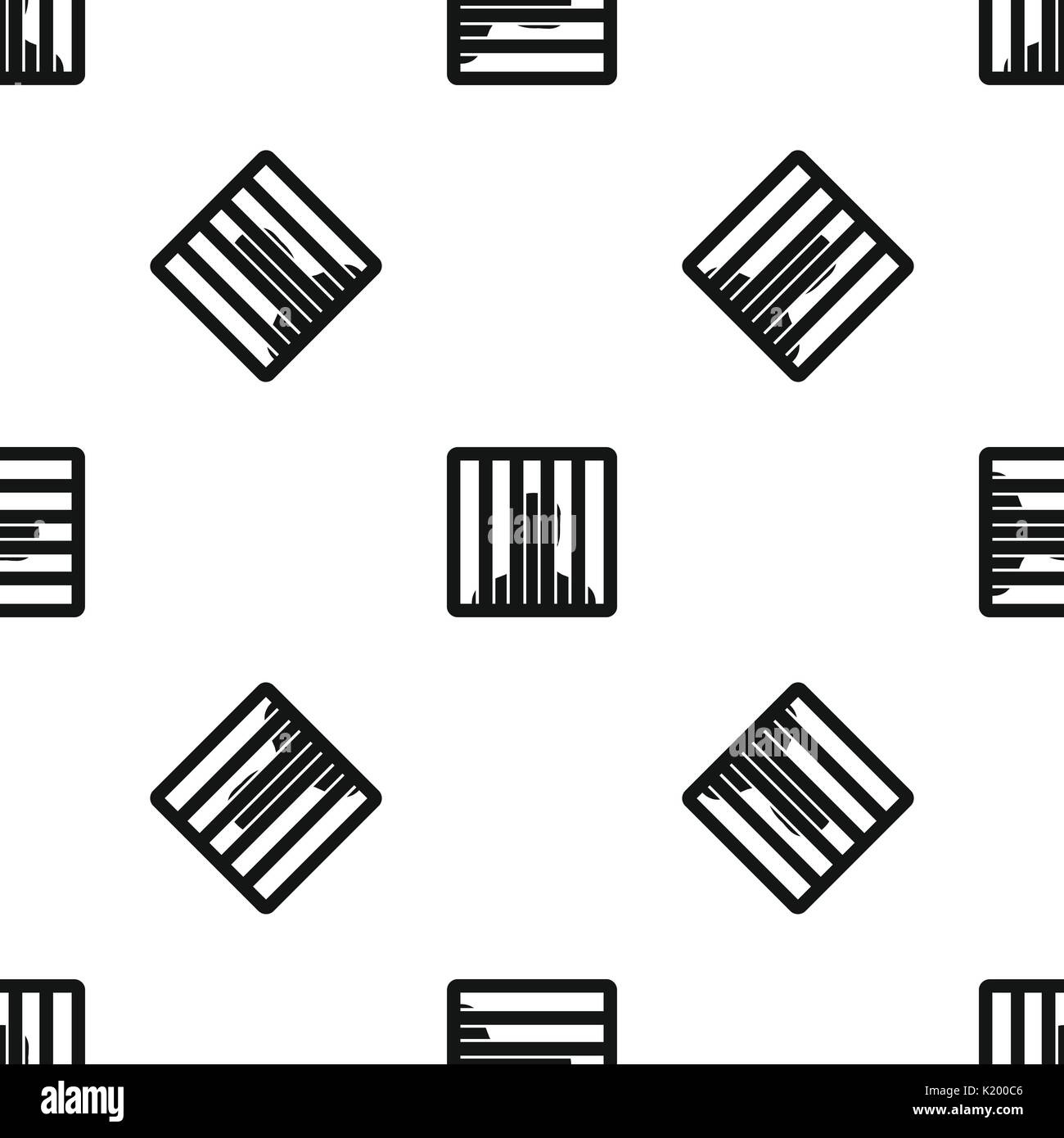 Man behind jail bars pattern seamless black Stock Vector Image & Art ...