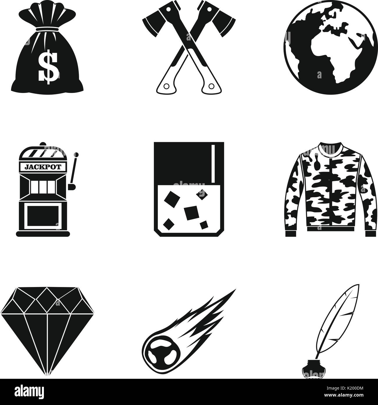 Act icons set, simple style Stock Vector Image & Art - Alamy
