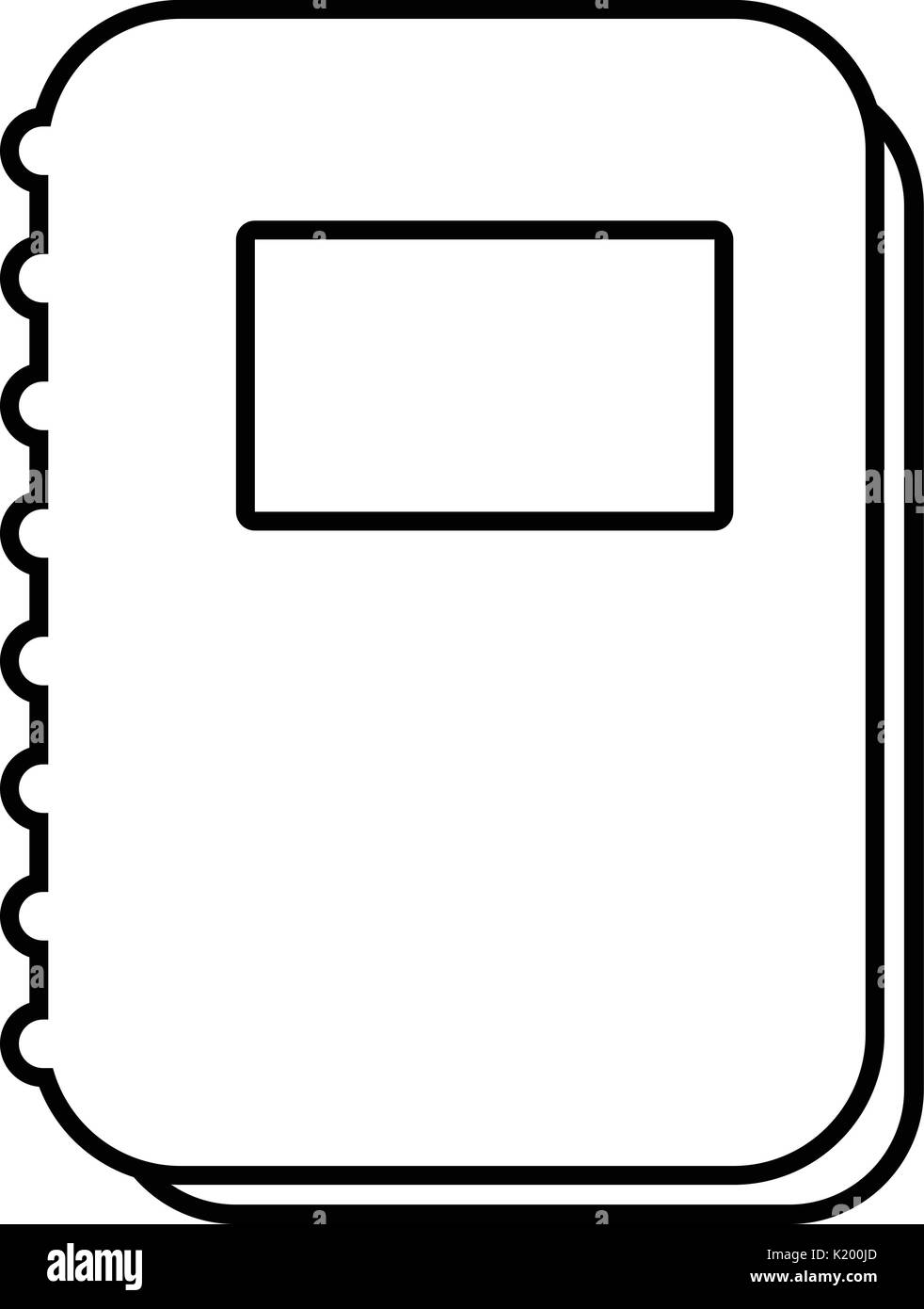 Notebook icon, outline line style Stock Vector Image & Art - Alamy