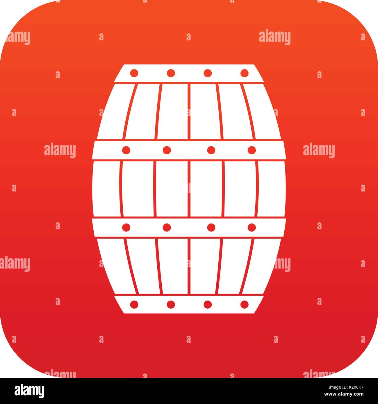 Barrel icon digital red hi-res stock photography and images - Alamy