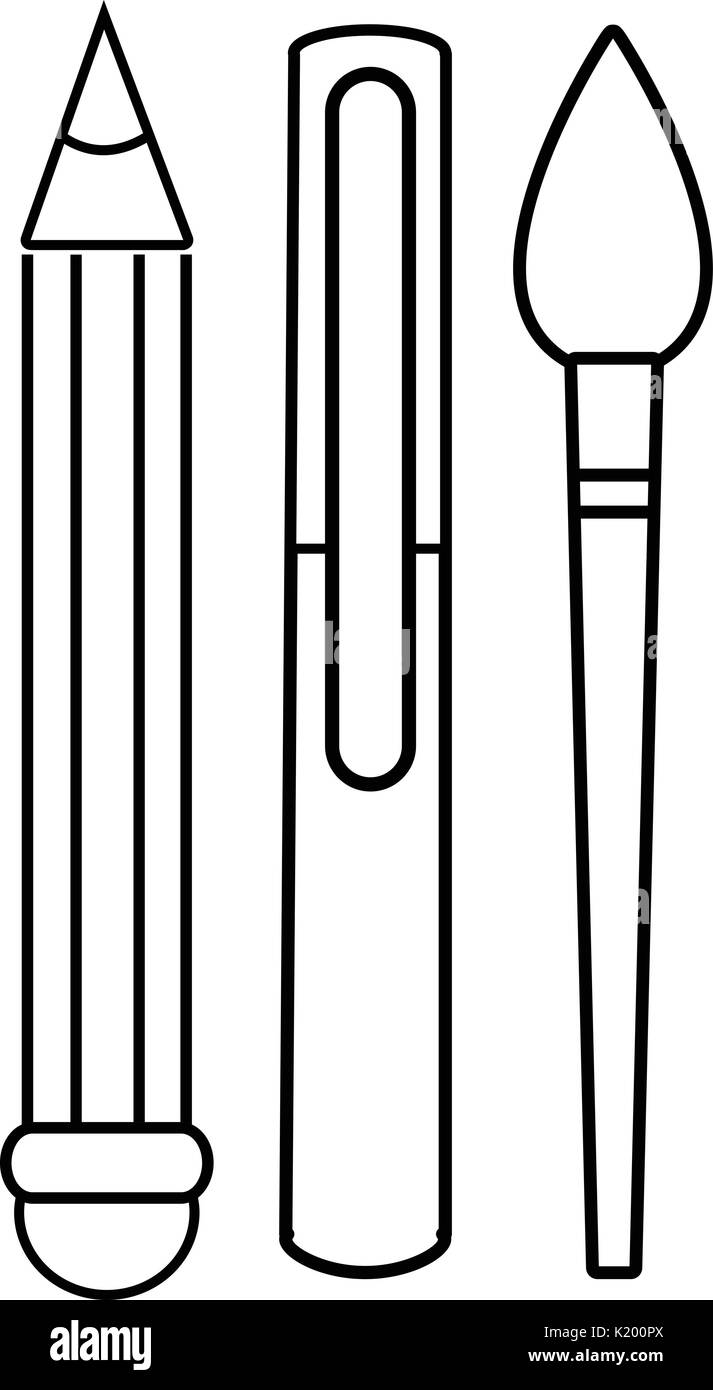 Stationery icon, outline line style Stock Vector Image & Art - Alamy