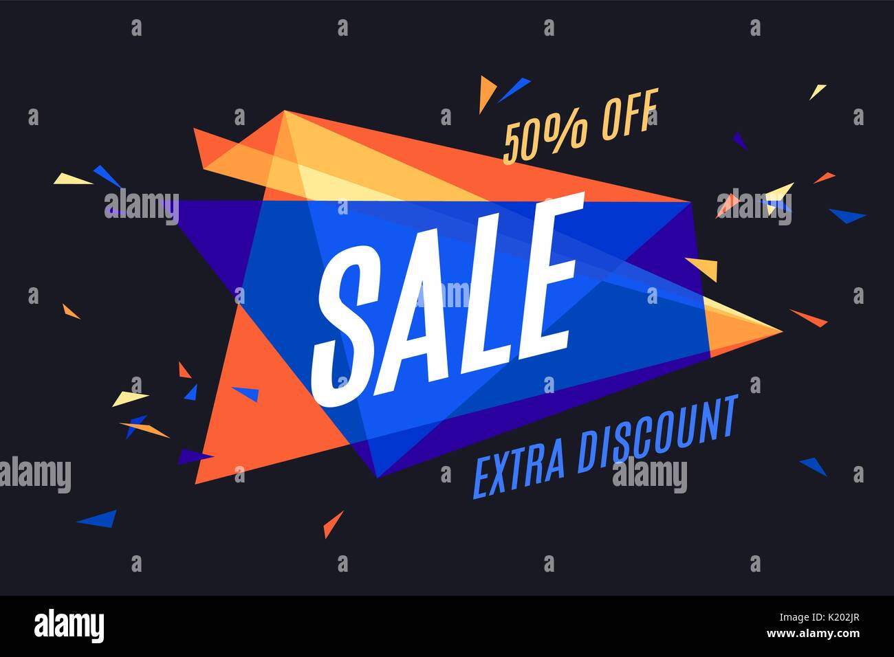 Colorful banner with text Sale Stock Vector Image & Art - Alamy