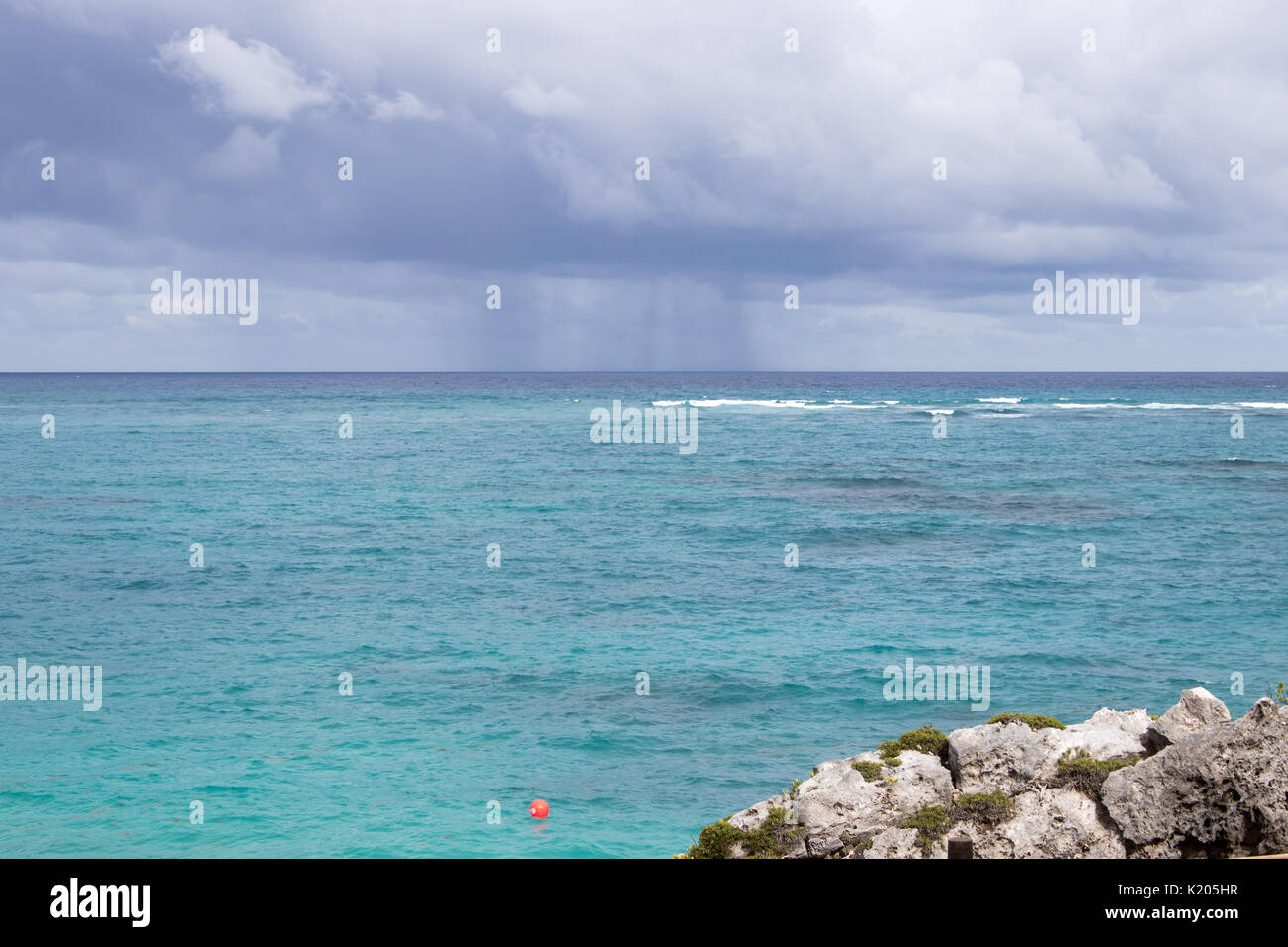 Storm squall over the Caribbean as Tropical Storm Harvey passes ...