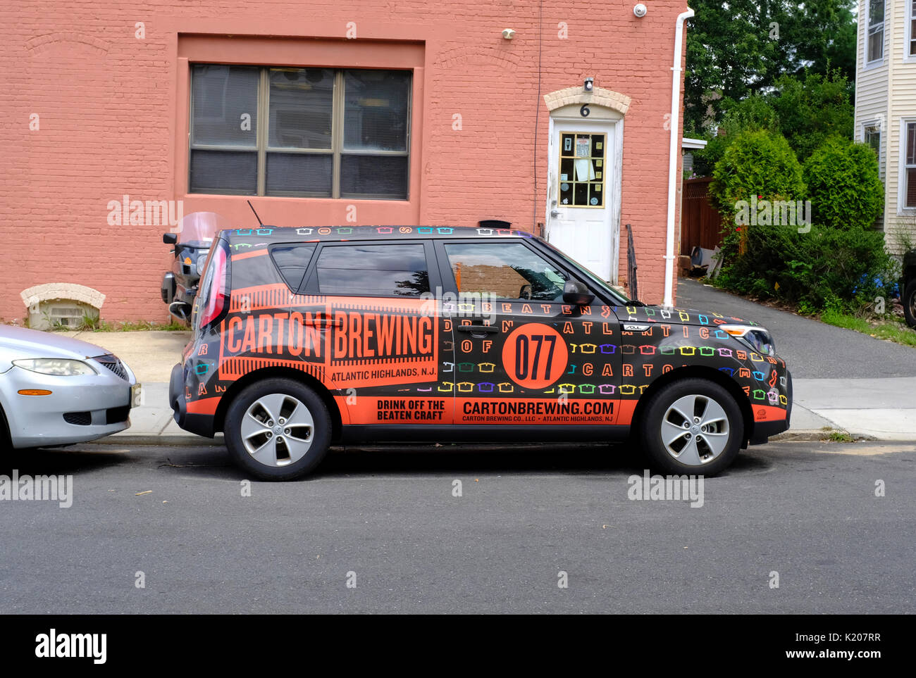 Carton Brewing car in front of Carton Brewery, a craft brewery in ...