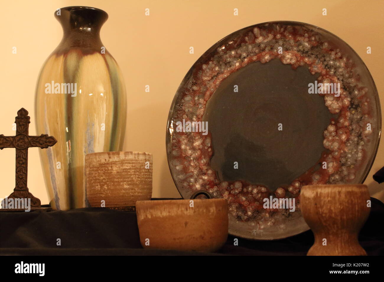 Still Life of Pottery and Stoneware Stock Photo - Alamy