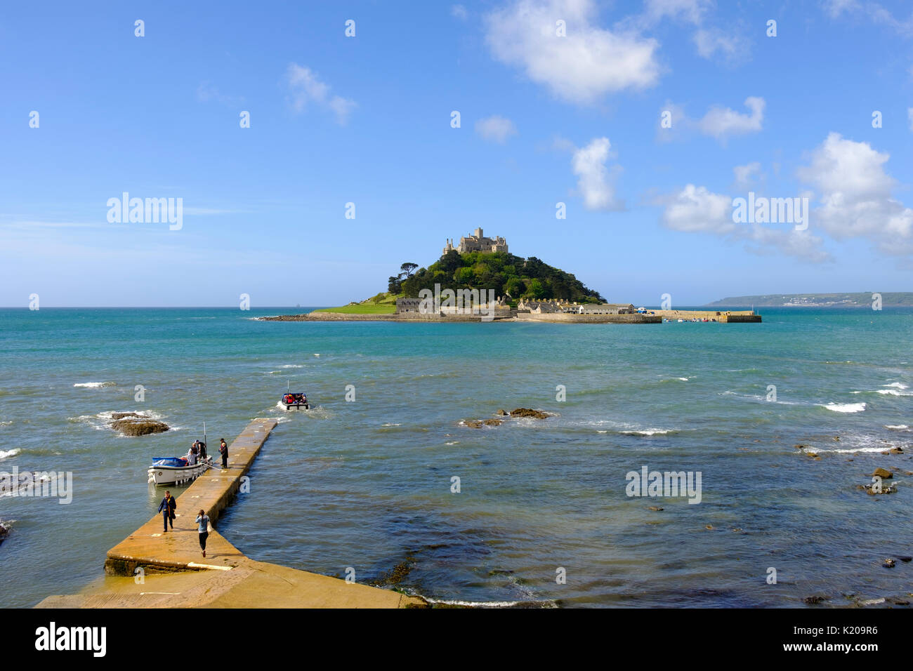 St Michael's Mount, seen from Marazion, Cornwall, England, United ...