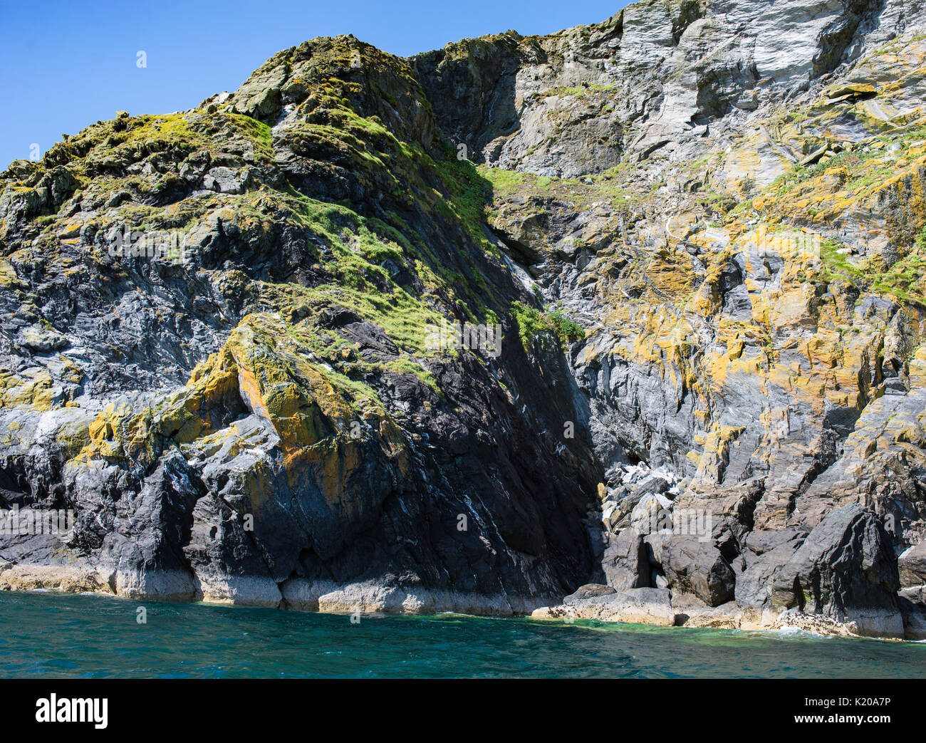 Cliffs between Port Erin and Sound Stock Photo - Alamy
