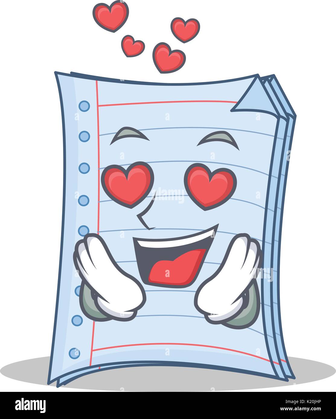 In love notebook character cartoon design Stock Vector Image & Art - Alamy