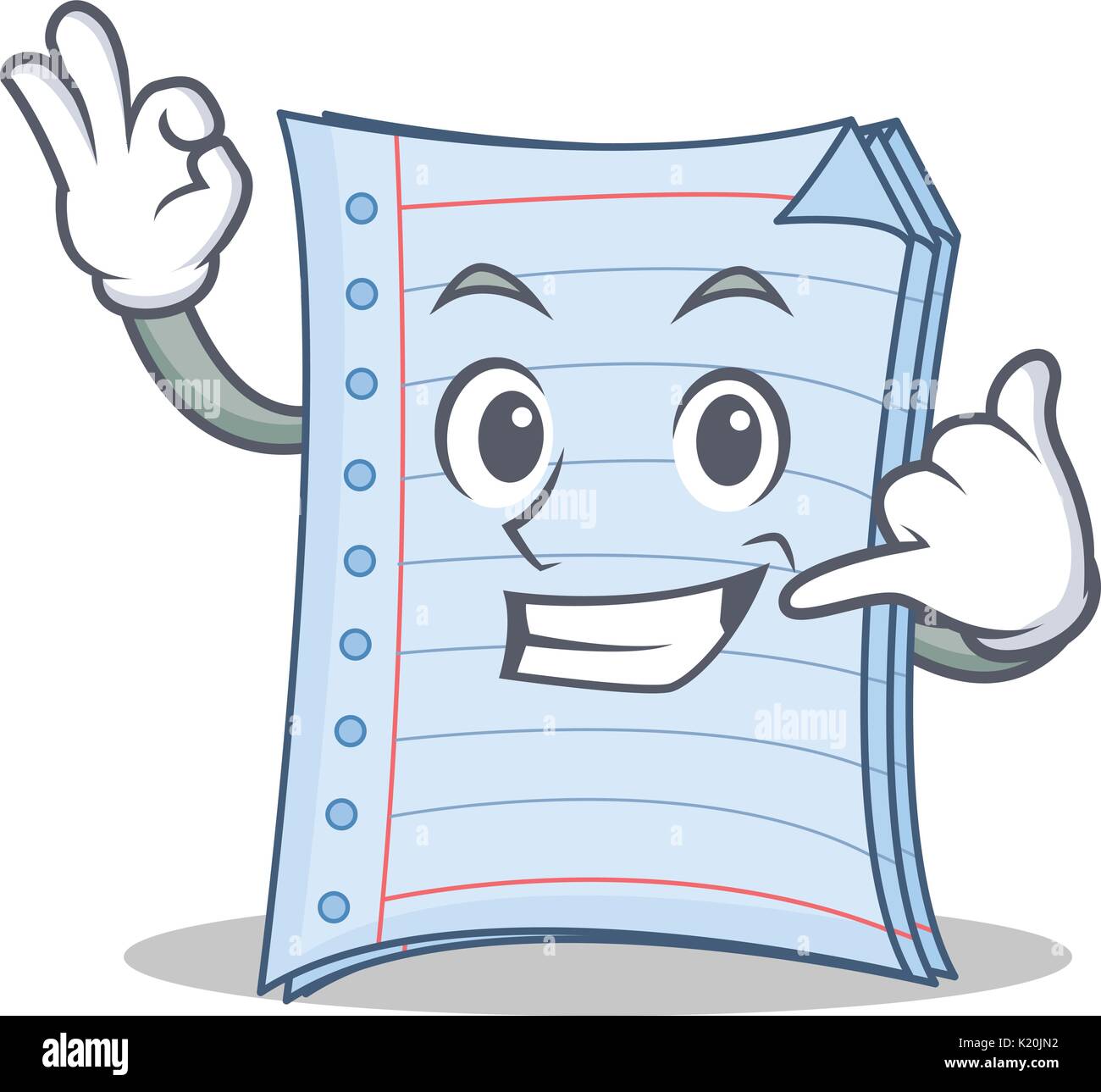 Call notebook character cartoon hi-res stock photography and images - Alamy