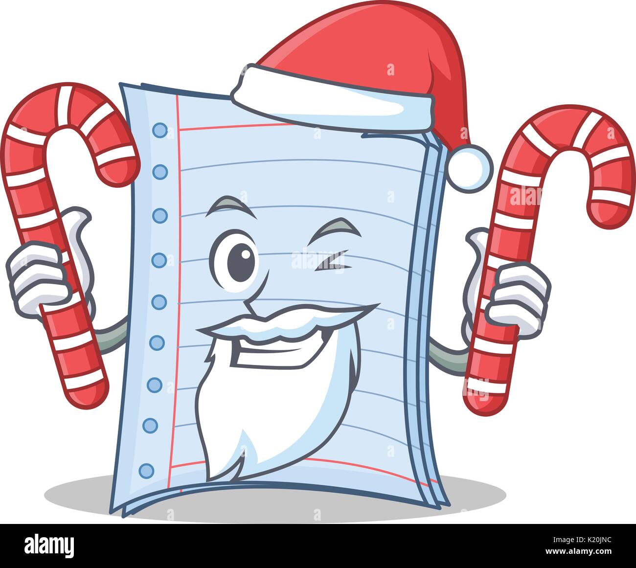 Santa notebook character cartoon design Stock Vector Image & Art - Alamy