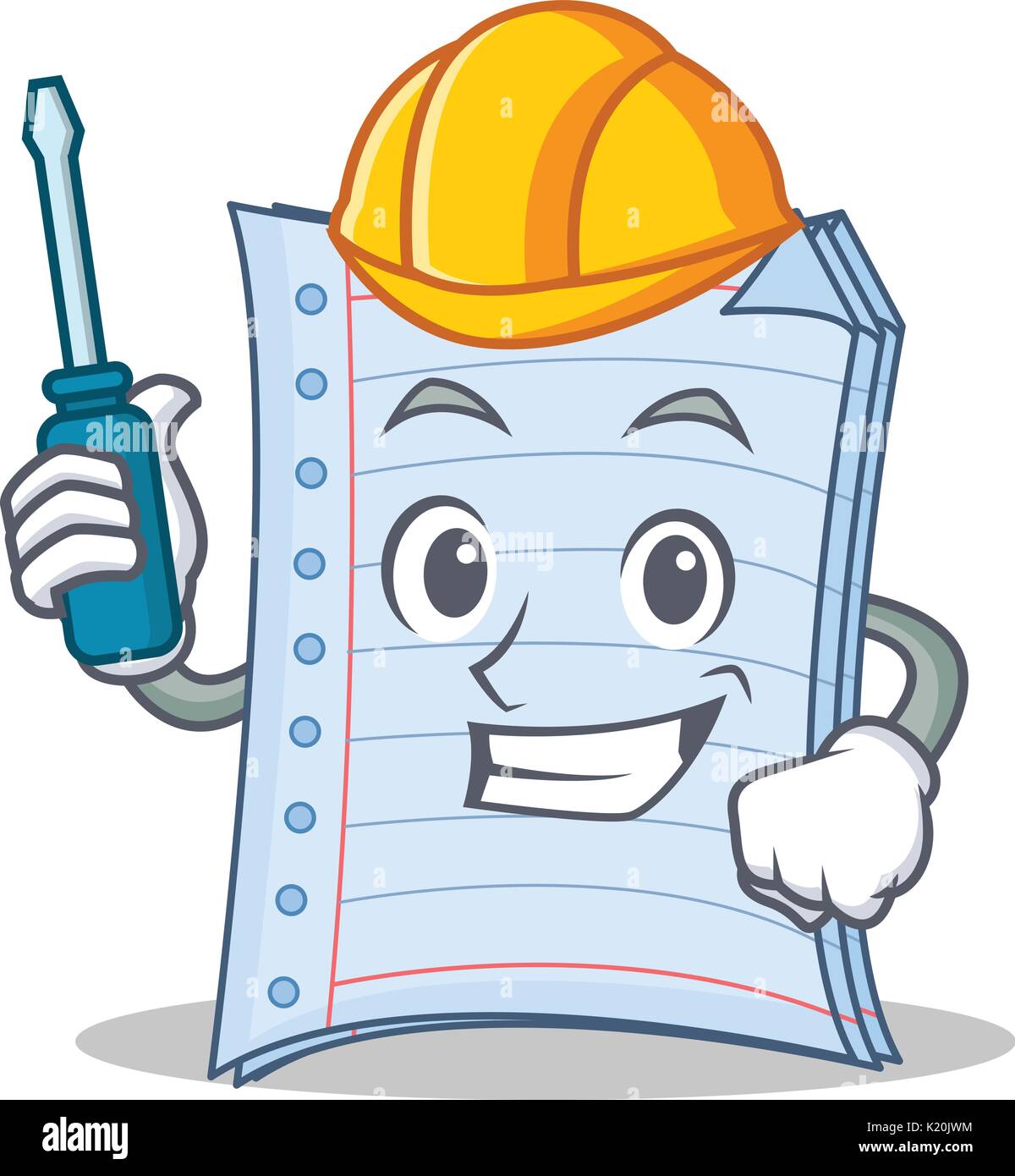 Automotive notebook character cartoon design Stock Vector Image & Art ...