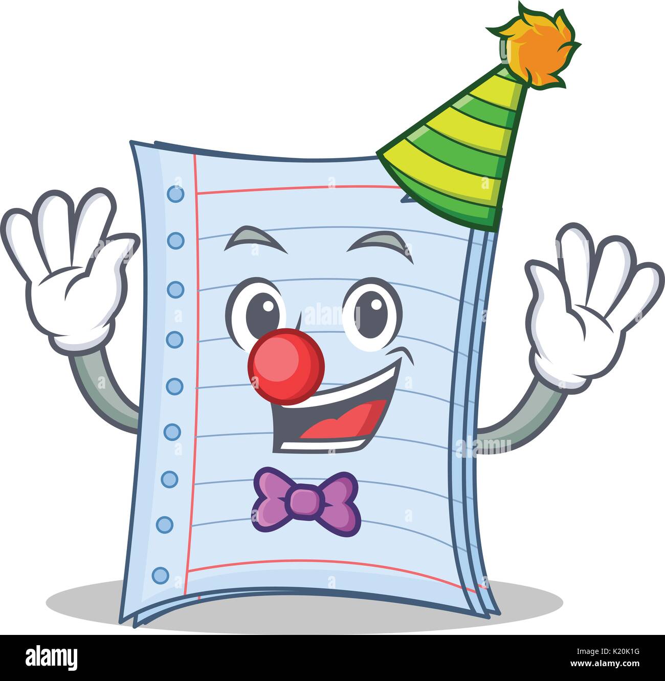 Clown notebook character cartoon hi-res stock photography and images ...