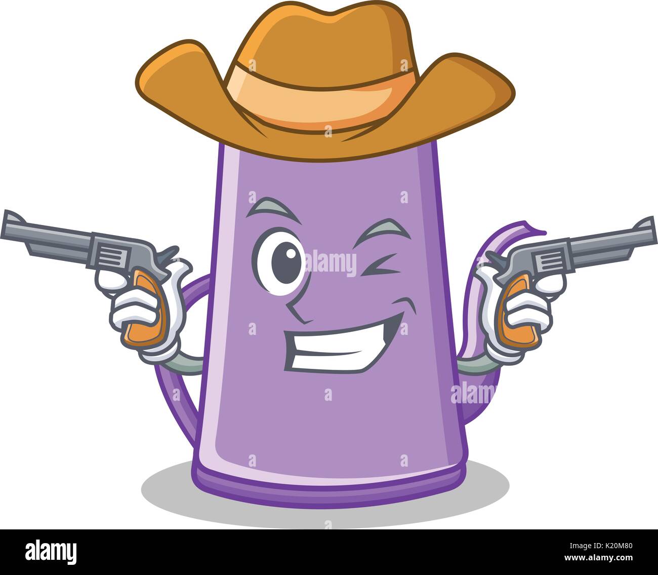 Cowboy purple teapot character cartoon Stock Vector Image & Art - Alamy