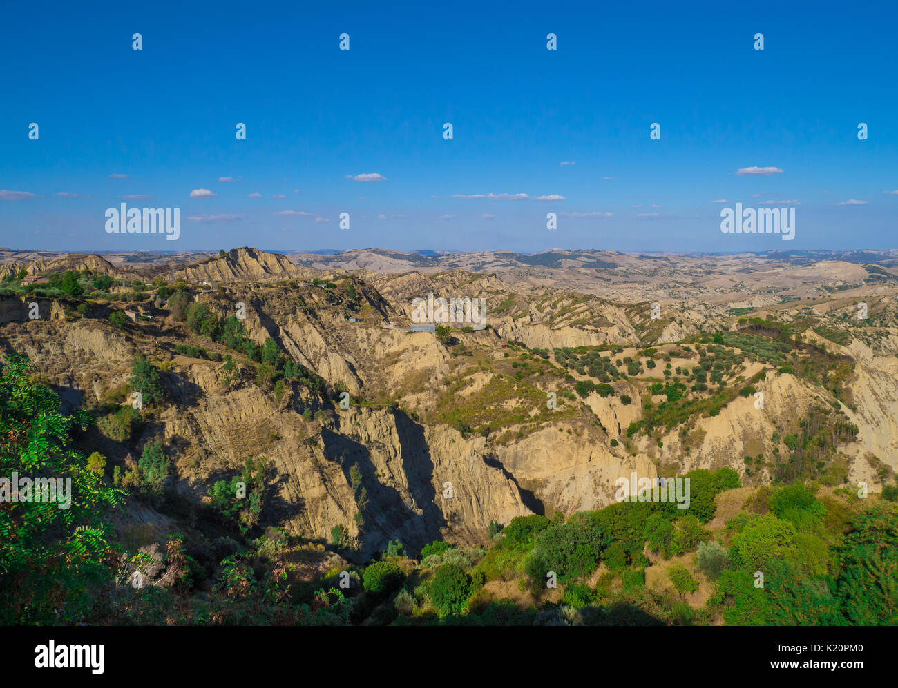 Aliano, Italy - The famous badlands landscape in Basilicata region ...