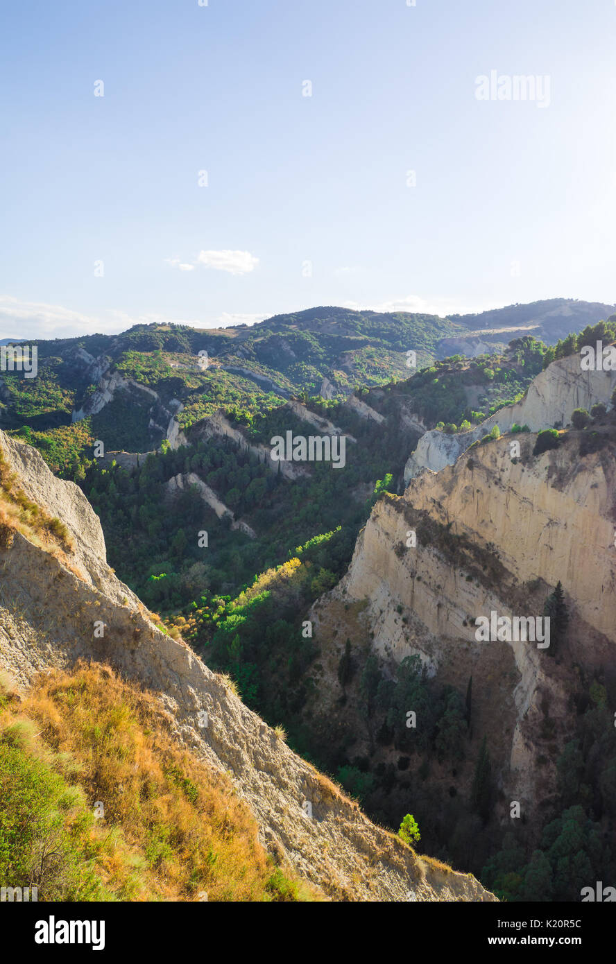 Aliano, Italy - The famous badlands landscape in Basilicata region ...