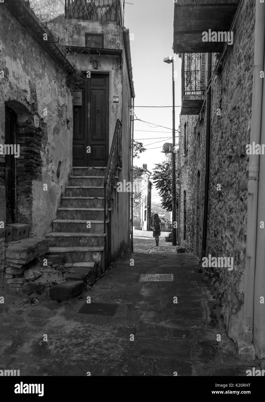 Aliano, Italy - A very small town isolated among the badlands hills of ...