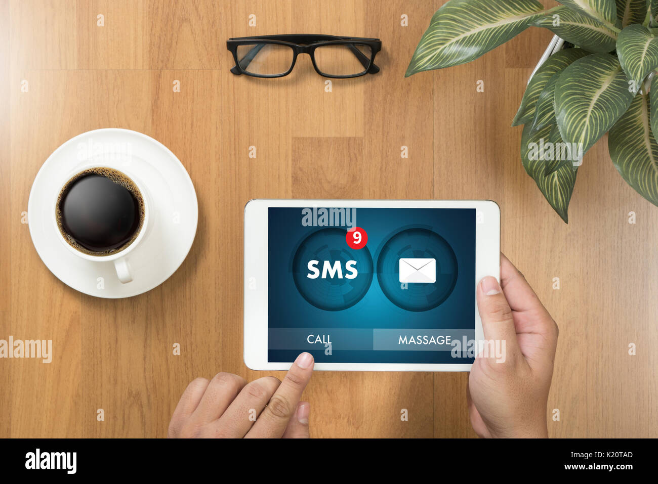 SMS Messaging Communication Notification Alert Reminder sms Stock Photo ...