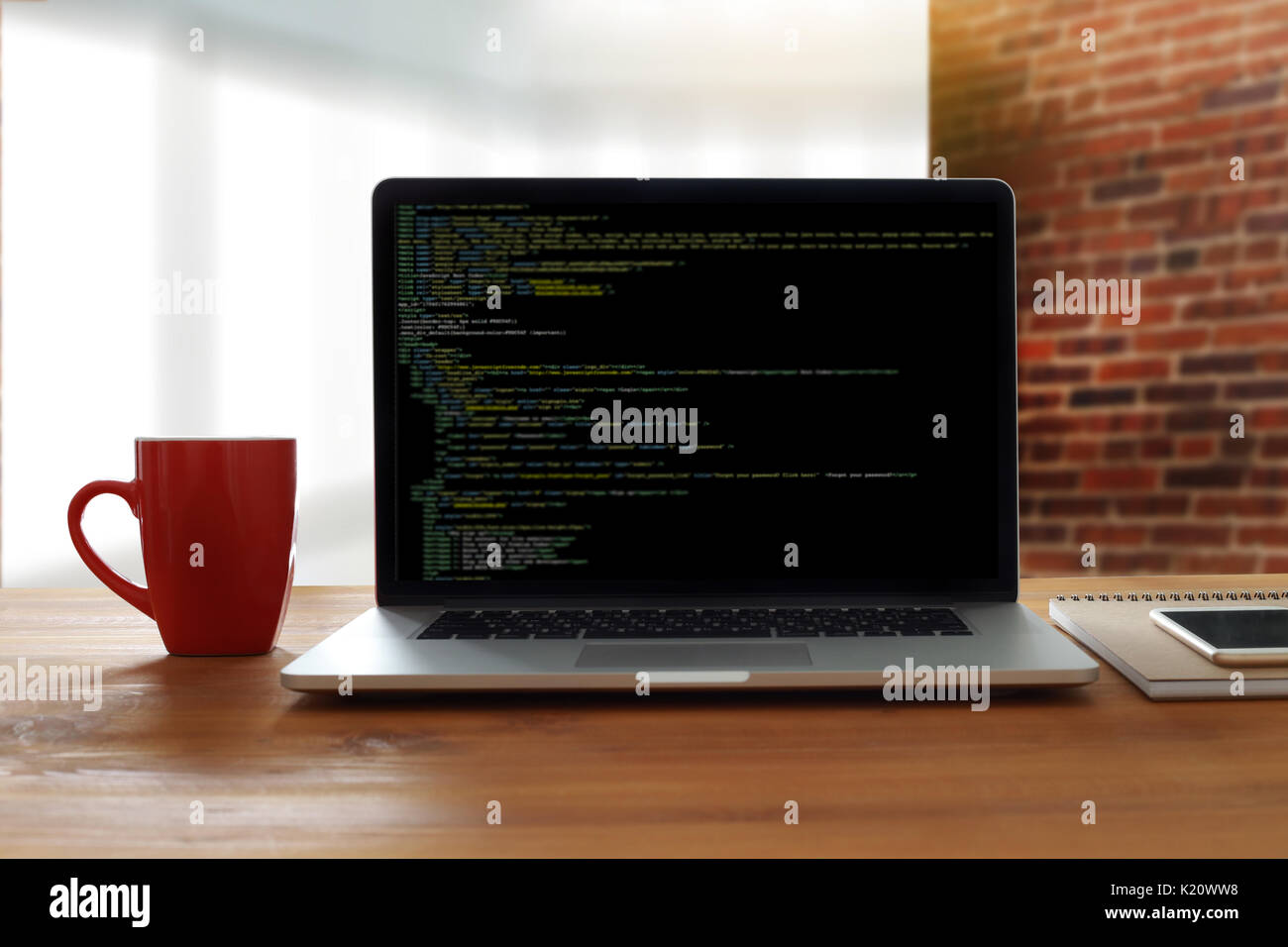 Developer Team Working Laptop Computer Mobile Application Softwareand ...