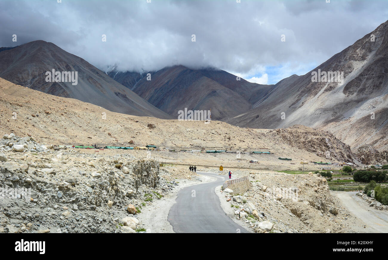 Mountain scenery of Leh District at sunny day in Ladakh, India. Ladakh ...