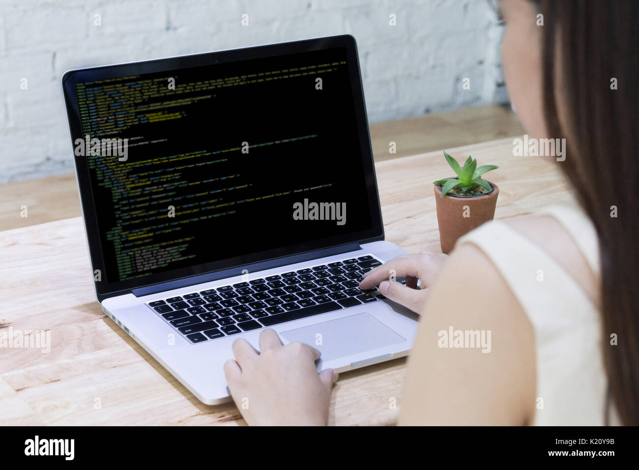 Developer Team Working Laptop Computer Mobile Application Softwareand ...