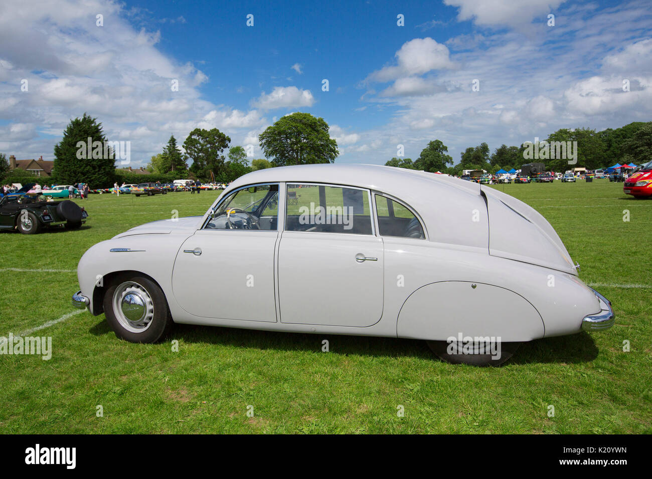 Light grey Tatra T600 Tatraplan - unusual restored classic car made in ...